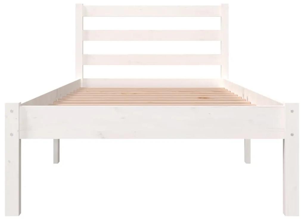Rám postele masivní borovice 75 x 190 cm bílý Small Single - Default Title