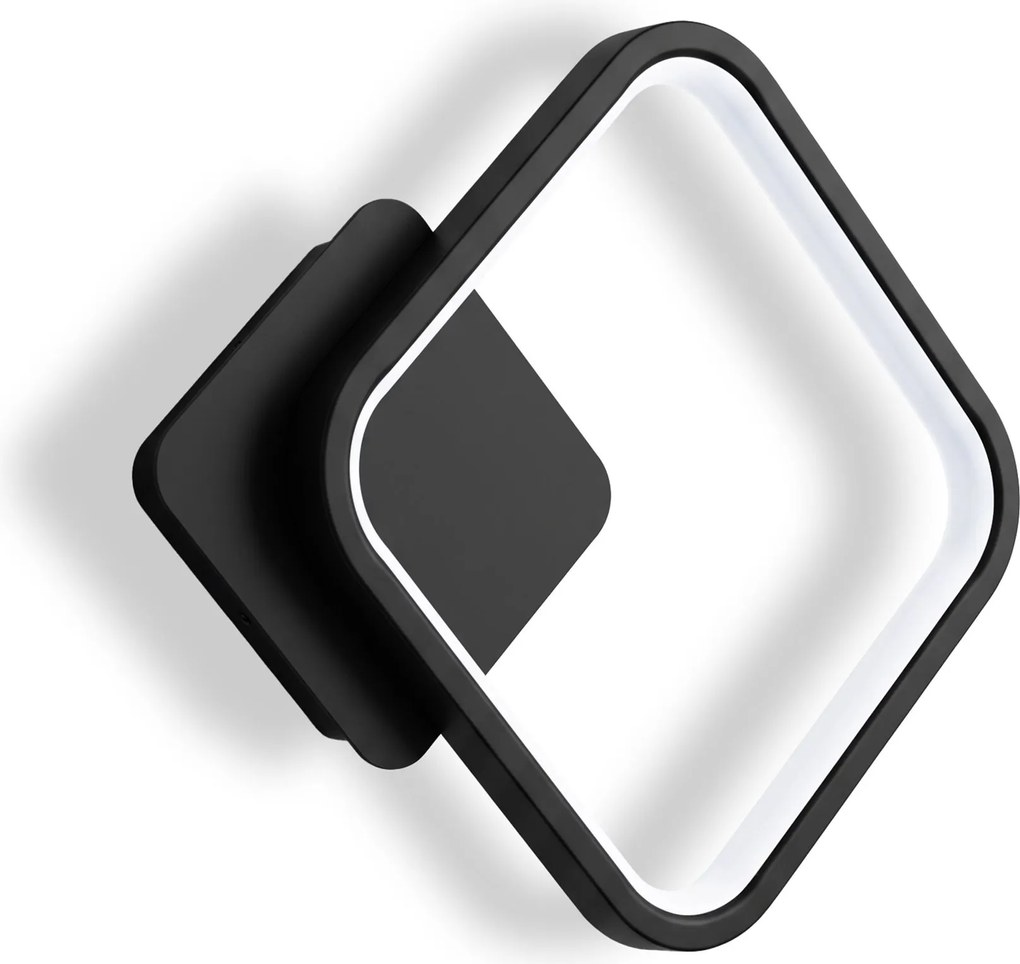 Toolight Rea, Nástěnné LED svítidlo LHJ122-W Černé, OSW-03276