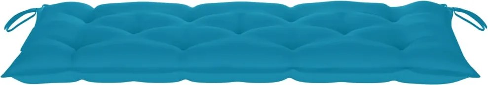 Skládací zahradní lavice s poduškou 118 cm bambus 3063868