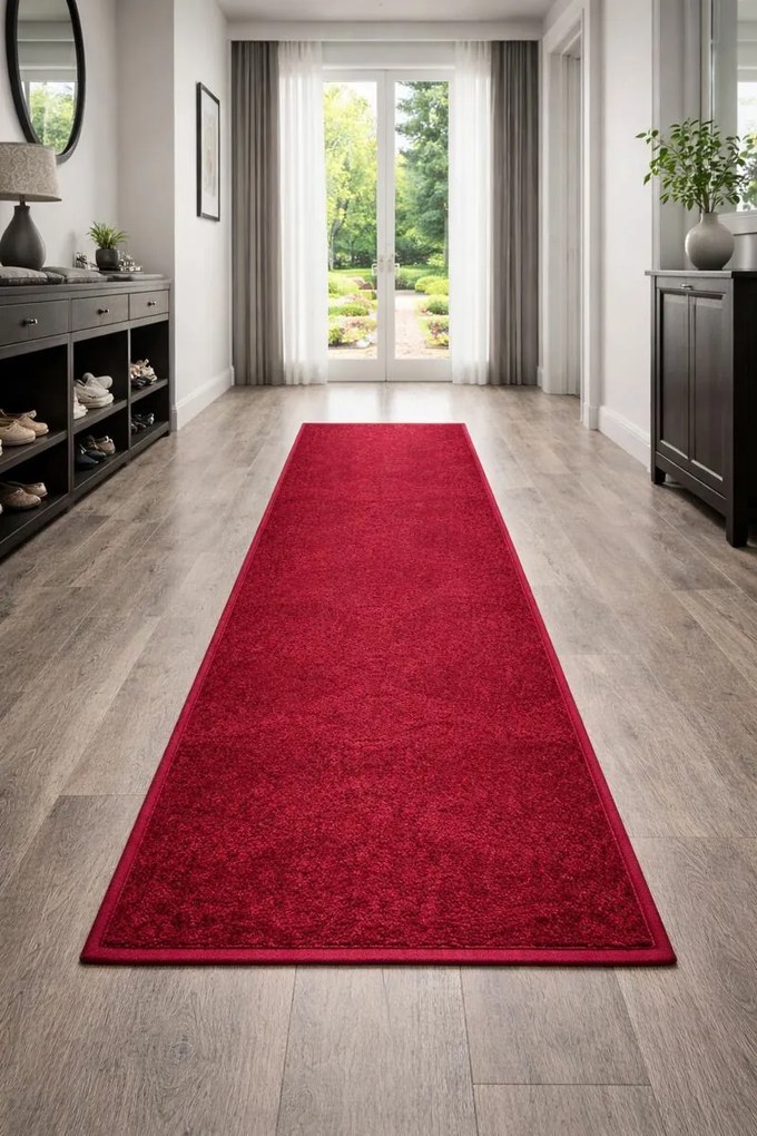 Vopi, Běhoun na míru Eton vínově červený, šíře 60 cm, červená, chodba / předsíň