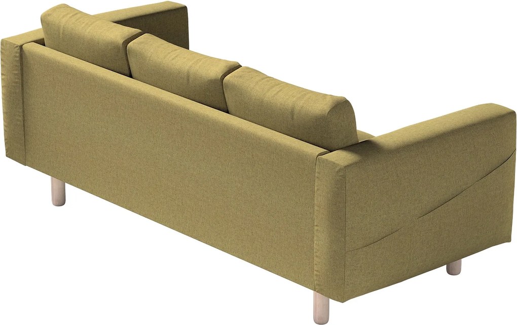 Potah na pohovku IKEA Norsborg 3-místná barva zelená látka pletený vzor