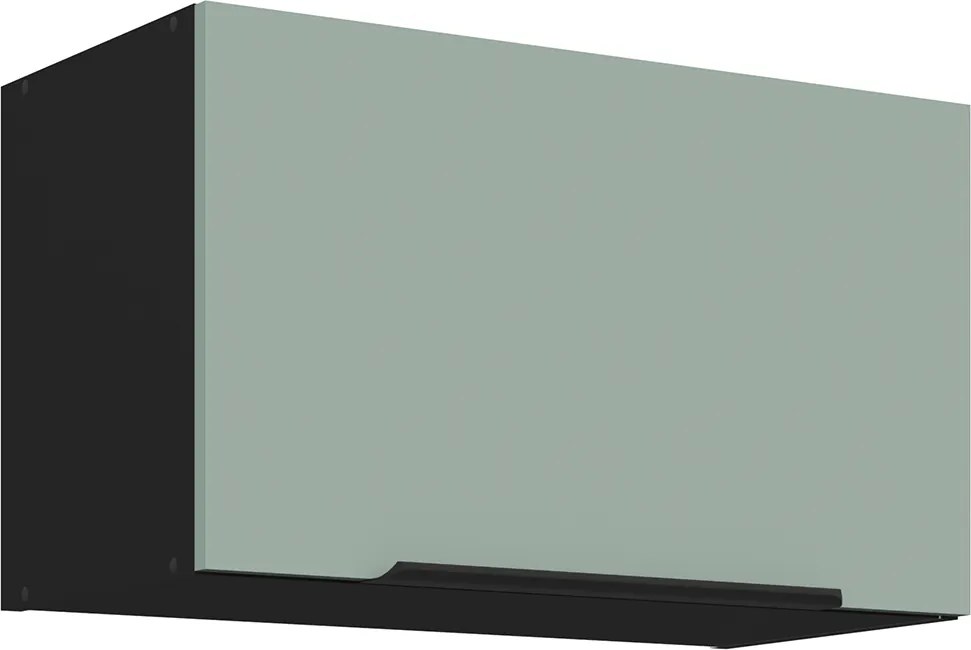 ARIA sc | horní skříňka 60 GU-36 1F výklopná | 60 cm | ANTI FINGERPRINT povrch | černá/aquamarine