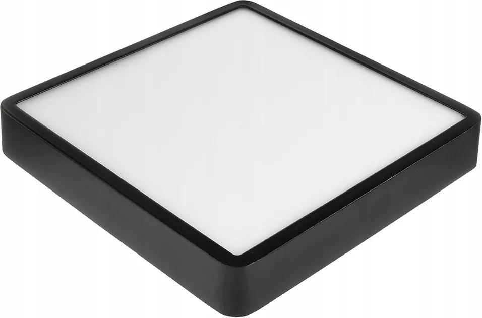 BERGE LED panel čtvercový povrchový černý - MELA-S - 18W - 1440Lm - neutrální bílá