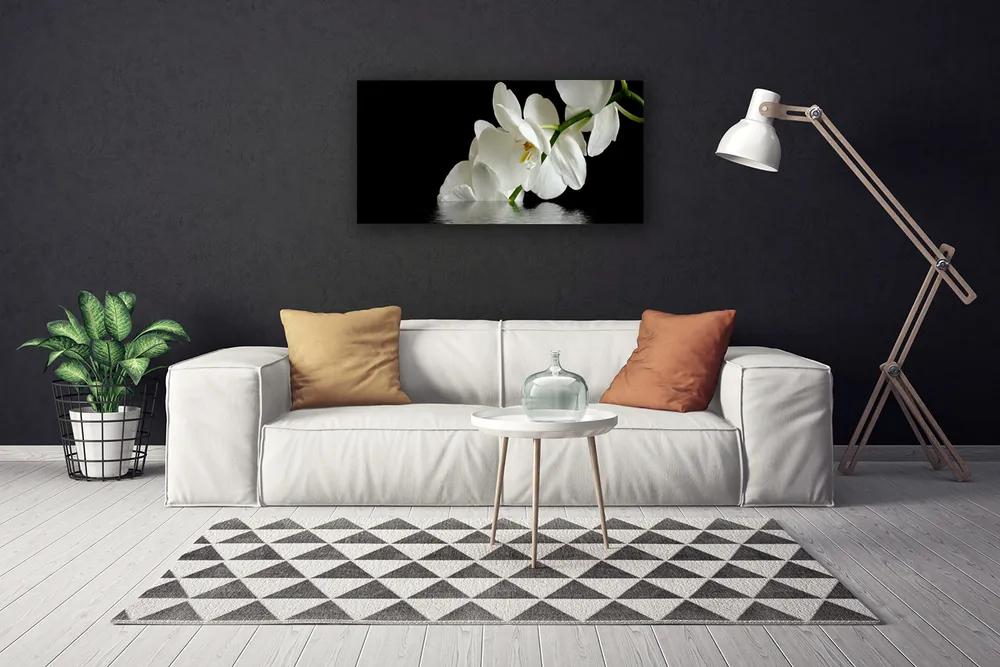 Obraz na plátně Orchidej ve Vodě Květiny 125x50 cm