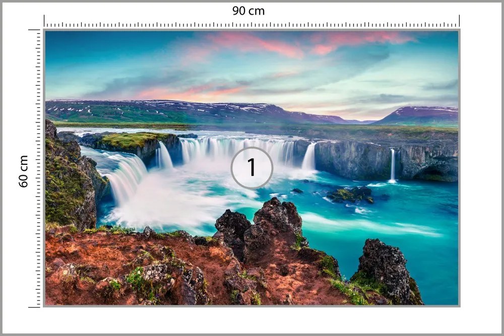 Fototapeta Vodopád Godafoss Hladký vinyl 104x70.5