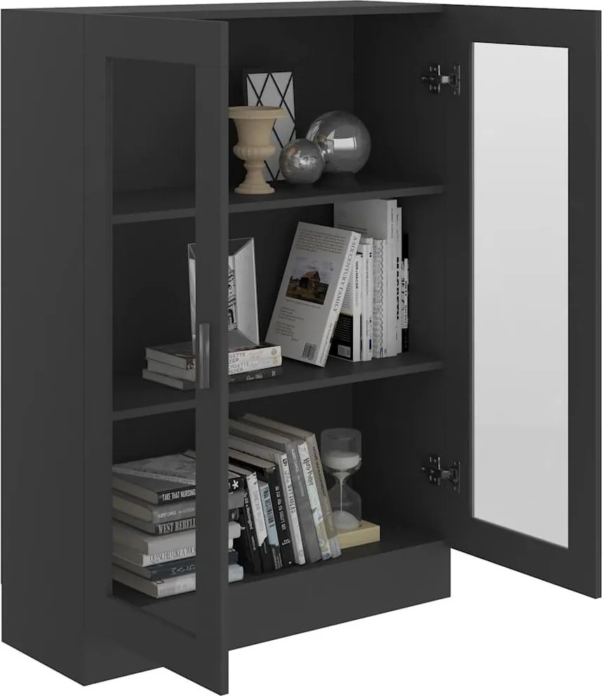 vidaXL Vitrína 82,5 x 30,5 x 115 cm kompozitní dřevo [802755] Barva: dub artisan
