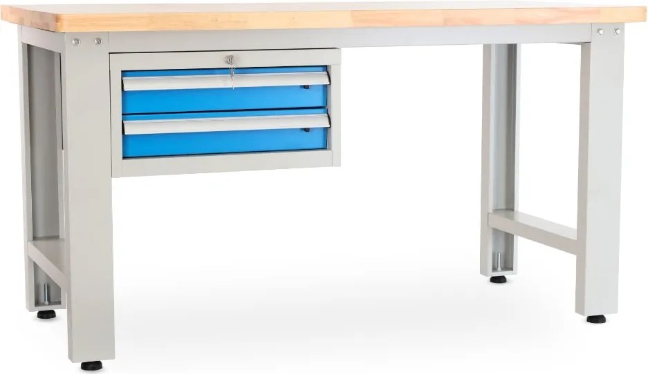 Dílenský stůl Solid OAK-20, 150 cm, závěsný box, dub