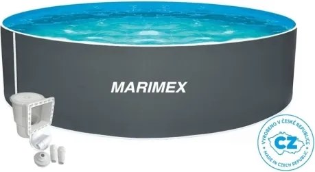 Bazén Orlando 3,05 x 0,91 m ŠEDÁ, bazén, fólie, skimmer Marimex 10303042