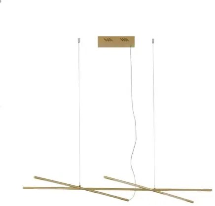 LED lustr Raccio 115 zlaté
