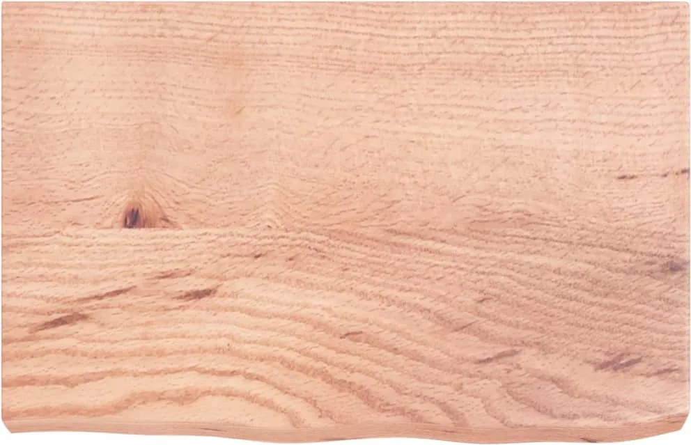 Koupelnová deska hnědá 60x40x(2-6) cm ošetřený masivní dřevo 3156106