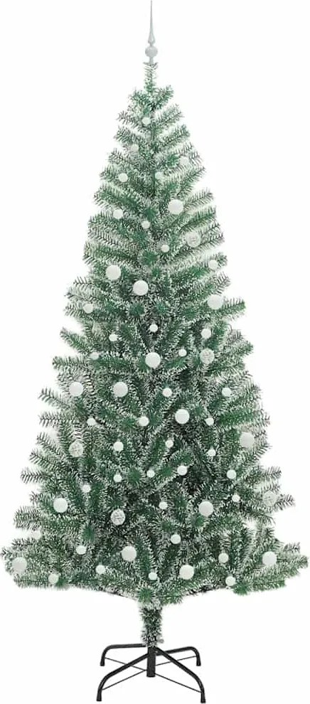 Umělý vánoční stromeček se sněhem a LED osvětlením 240 cm 3396836