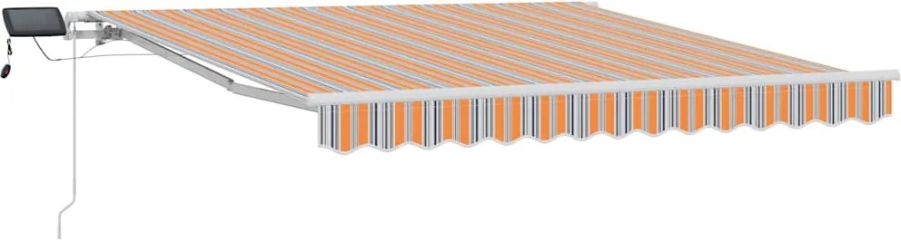 Stahovací markýza Vícebarevný 350 x 250 cm Látka a hliník 3330286