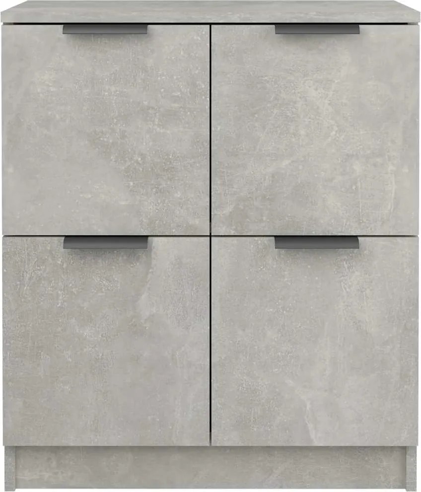 Příborníky 2 ks betonově šedé 60 x 30 x 70 cm kompozitní dřevo 3115807