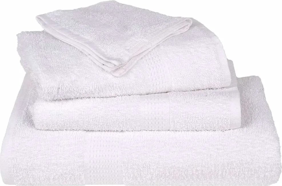 Ručníky FROGN 10 ks bílé 100x150 cm 360 g/m² 136659