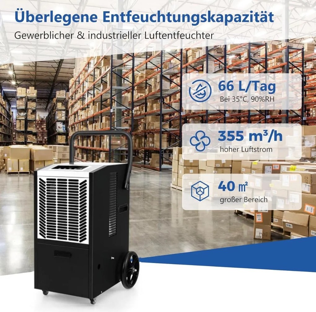 Costway 66 L/Den odvlhčovač s 24 H časovačem a automatickým odmrazováním