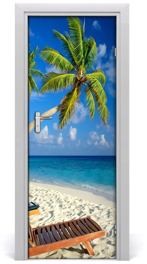 Fototapeta na dveře tropická pláž 95x205 cm