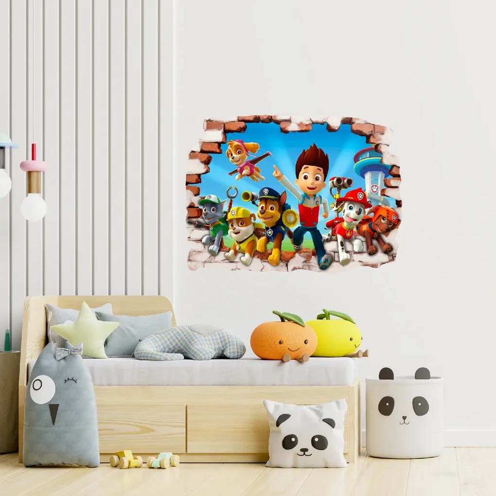 Samolepka na zeď "PAW patrol 4" Velikost: 70x50cm