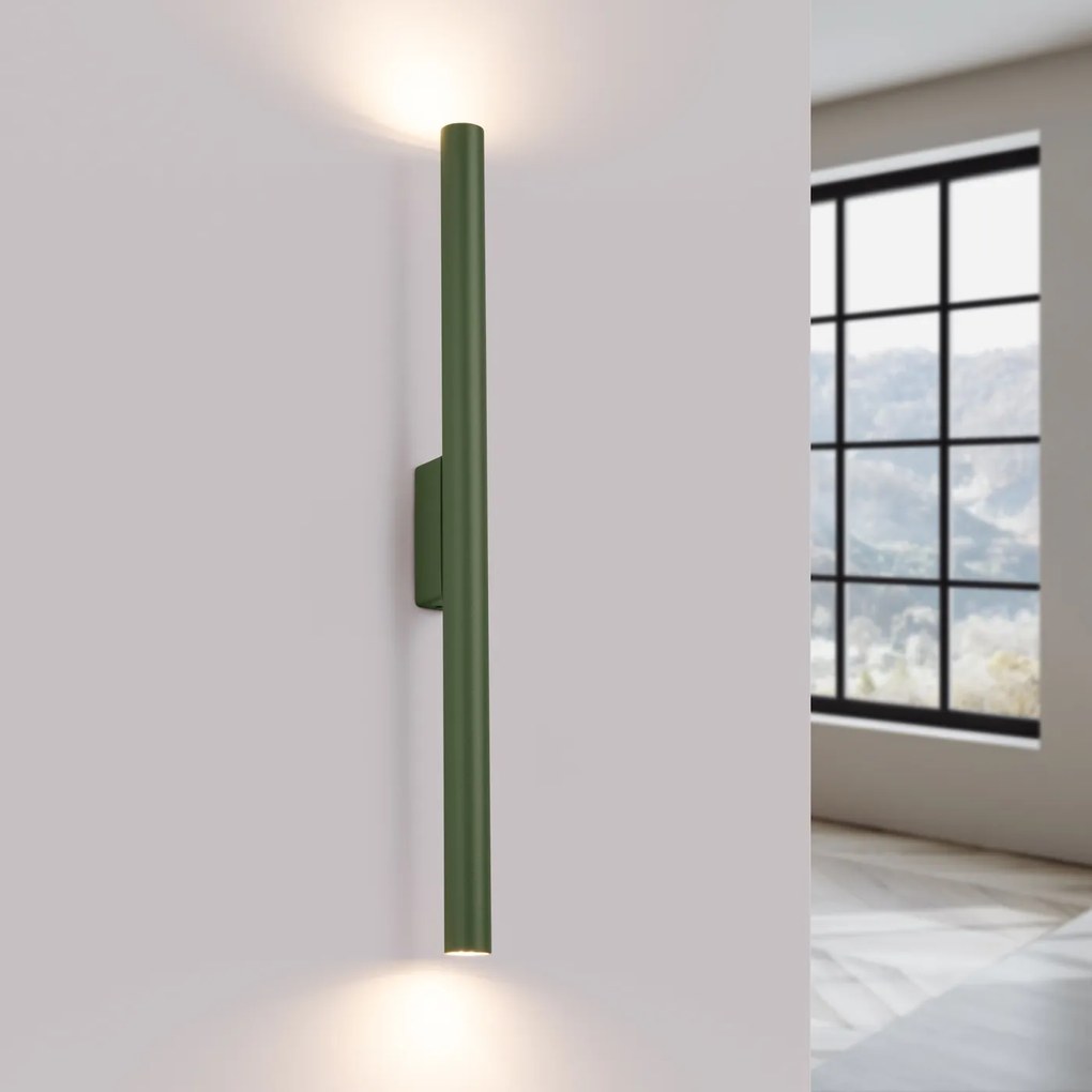 Sollux Lighting Nástěnné svítidlo PASTELO 2 olivově zelené