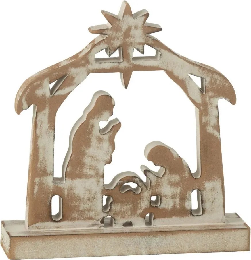 Přírodní Betlém s patinou Nativity - 18*5*16 cm