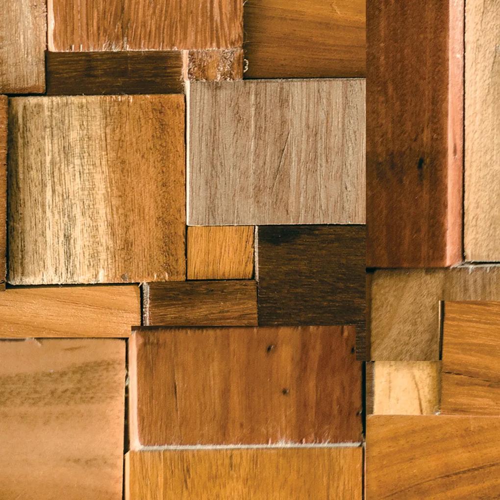 Malvis ® Tapeta Dřevěná geometrie Vel. (šířka x výška): 432 x 290 cm