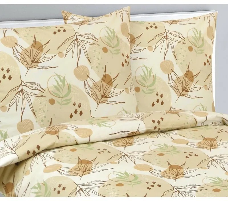 Bellatex Flanelové povlečení Podzim, 140 x 220 cm, 70 x 90 cm
