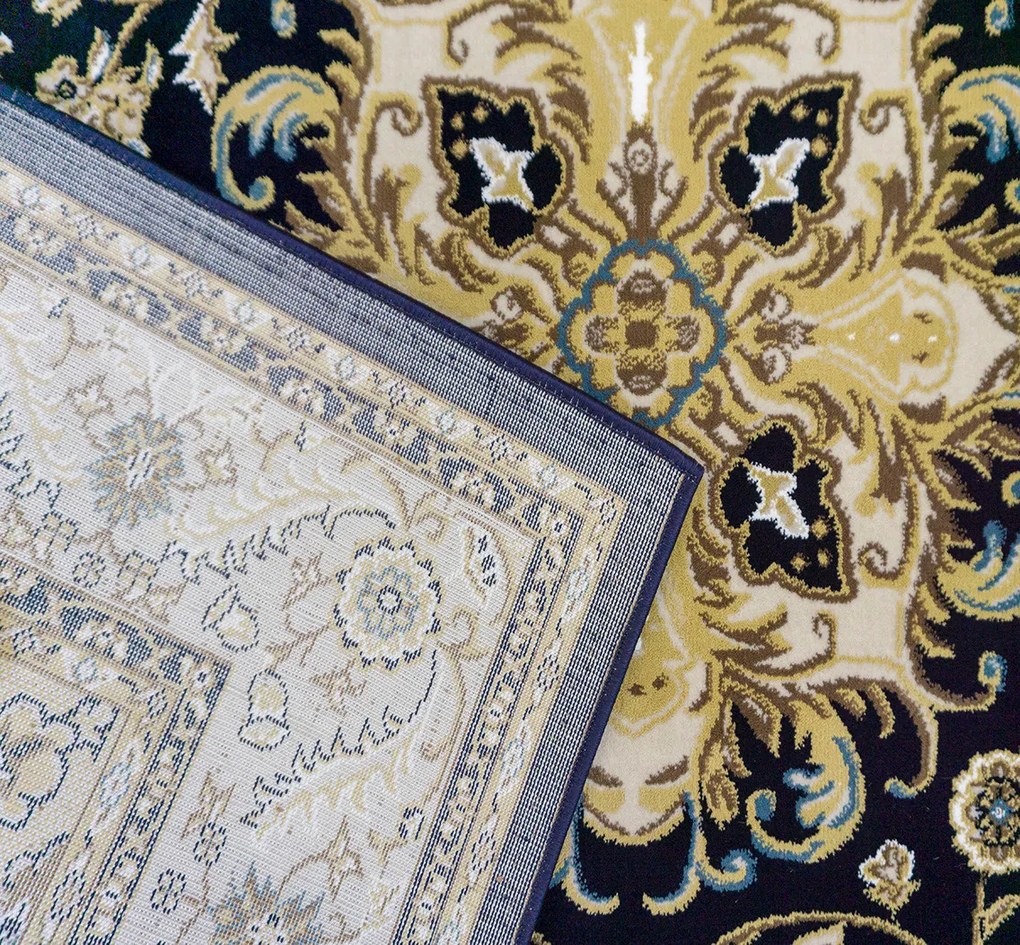 BE Koberec Shahrazad 4800 NAVY – námořnicky modrý, obdélníkový Rozměr: 60x100 cm