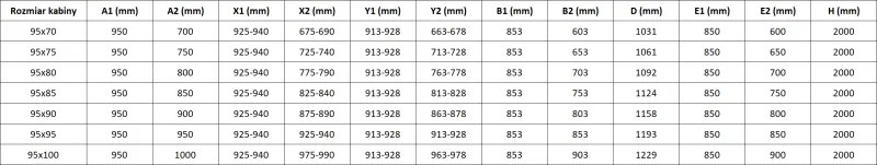 Mexen Mist-B Duo, 2-křídlý ​​výklopný sprchový kout 95 x 70 cm, čiré sklo, zlatý lesklý profil, 8A2-095-070-50-00