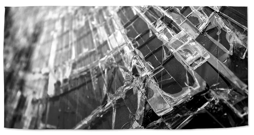 Ručník SABLIO - Rozbité sklo 70x140 cm