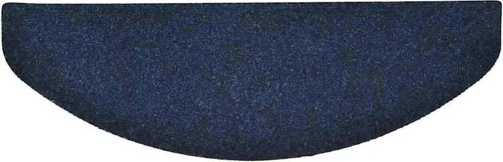 Schodové rohože samolepicí 15 ks 65 x 21 x 4 cm tmavě modré půlkulaté velké 322357