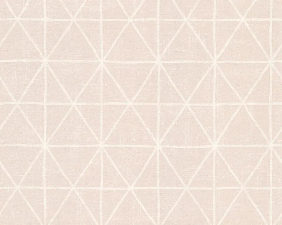 Vliesová tapeta 34137-3 retro béžová grafická / Tapety na zeď 341373 Scandinavian Style (0,53 x 10,05 m) A.S.Création