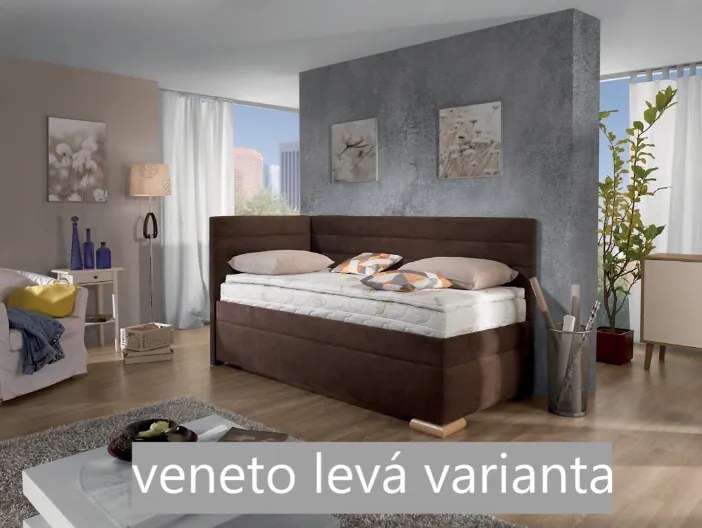 Postel VENETO BOXSPRING, s čely