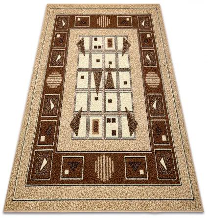Kusový koberec BCF Morad DZETA Klasický geometrický béžový Rozměr: 300x400 cm