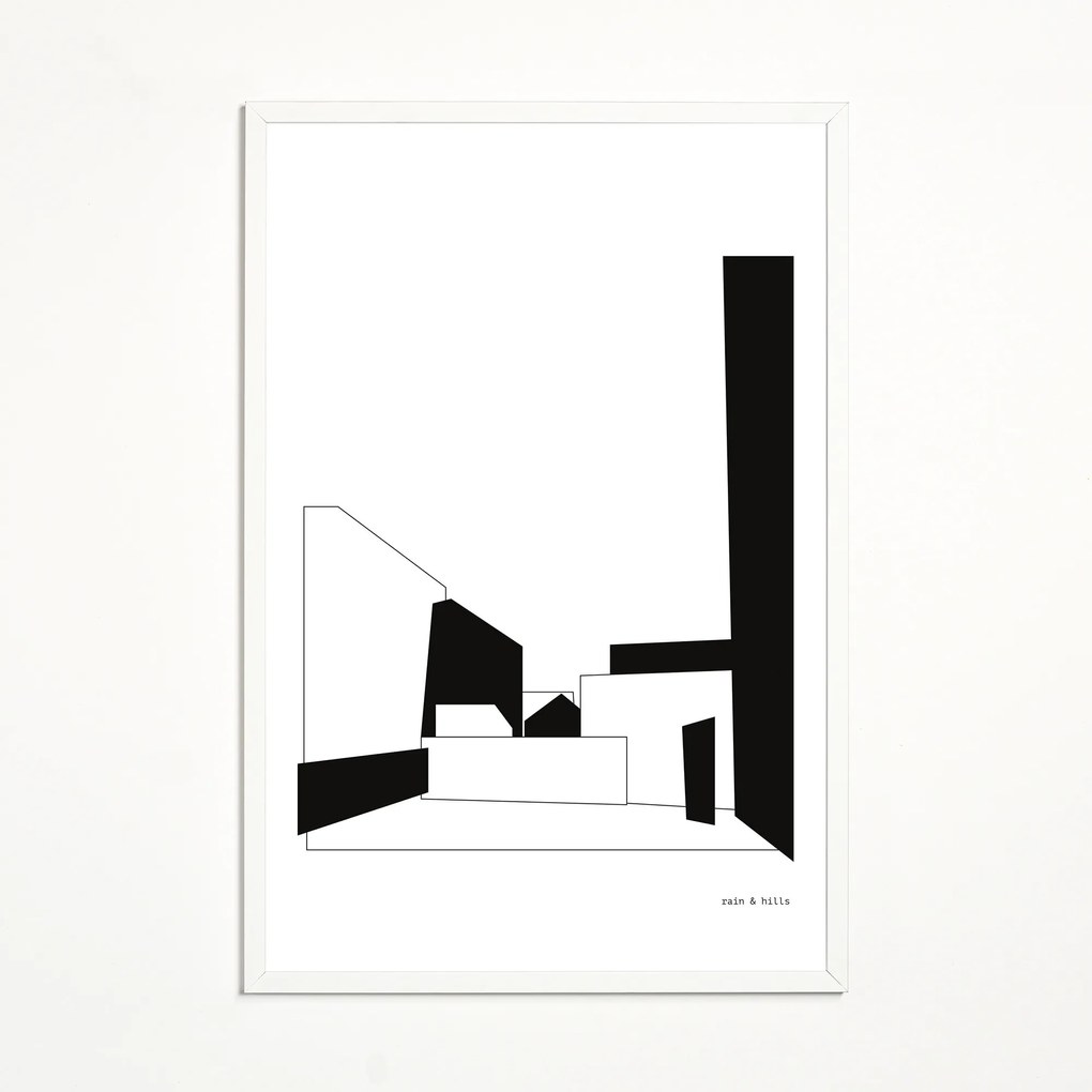 Ondřej Tejkl | Between Structures Rám: Bílý, Velikost: 40 x 30 cm