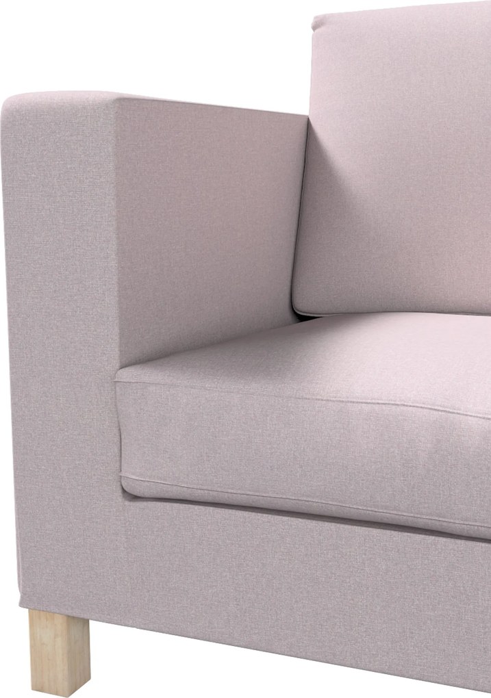 Potah na pohovku IKEA  Karlanda 3-místná nerozkládací, krátký barva růžová látka pletený vzor