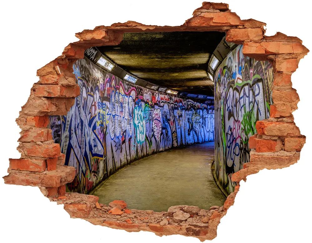 Wallmuralia Fototapeta díra na zeď Graffiti v metře 90x70 cm