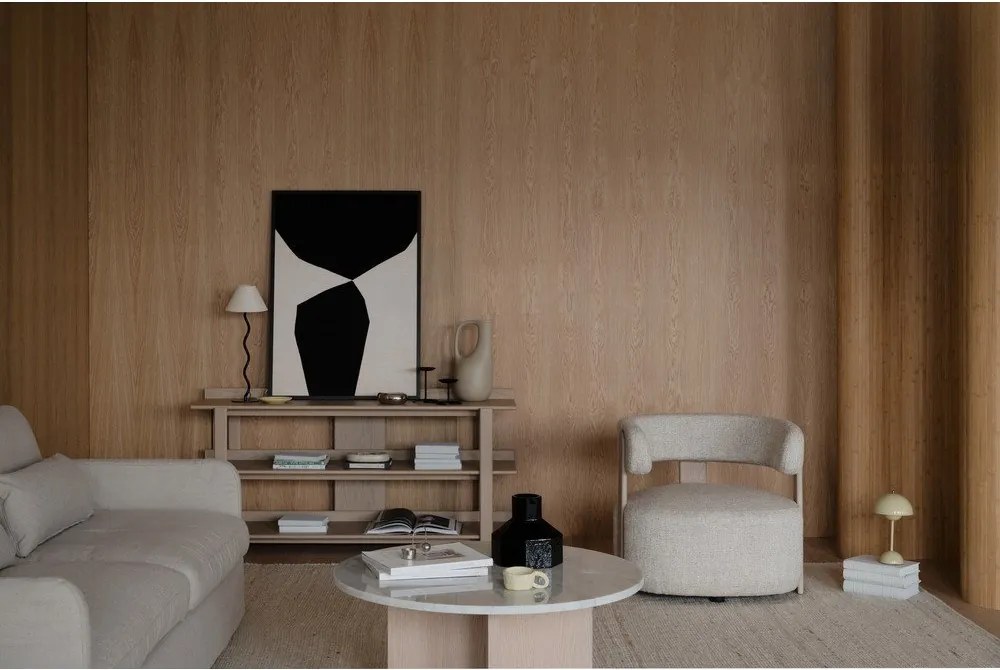 Konzolový stolek s deskou v dubovém dekoru ve světle přírodní barvě 43x150 cm Kilian – Rowico