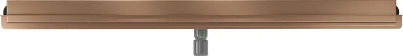 Mexen Flat Wall, sprchový žlab na zeď 2v1, 120 cm, měděná matná, 1C30120