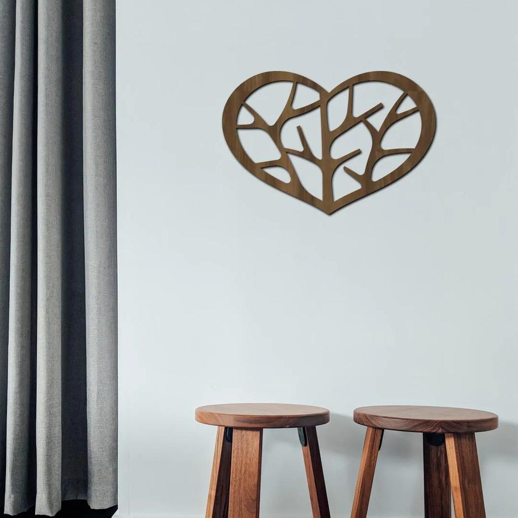 dřevo života Dřevěné srdce - STROM Barevný vzor: Třešeň, Rozměry (cm): 80x54