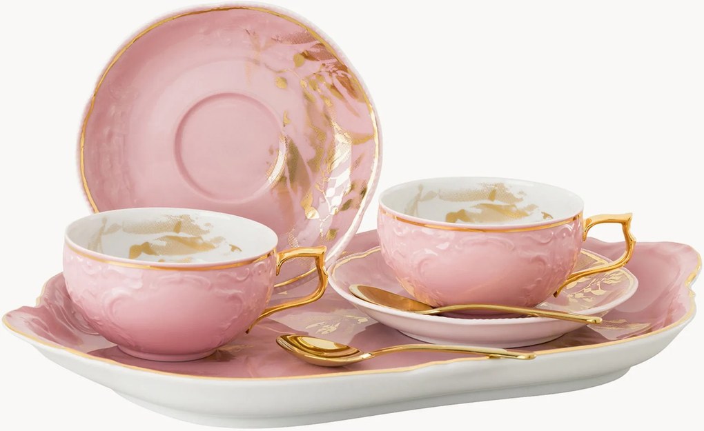 Porcelánová čajová souprava Sanssouci Jubilee, 7 dílů