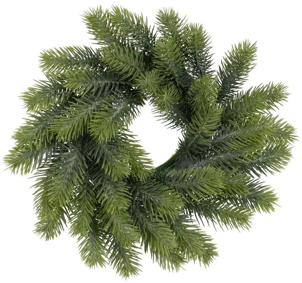 Vánoční koruna Zelená PVC 30 x 30 cm
