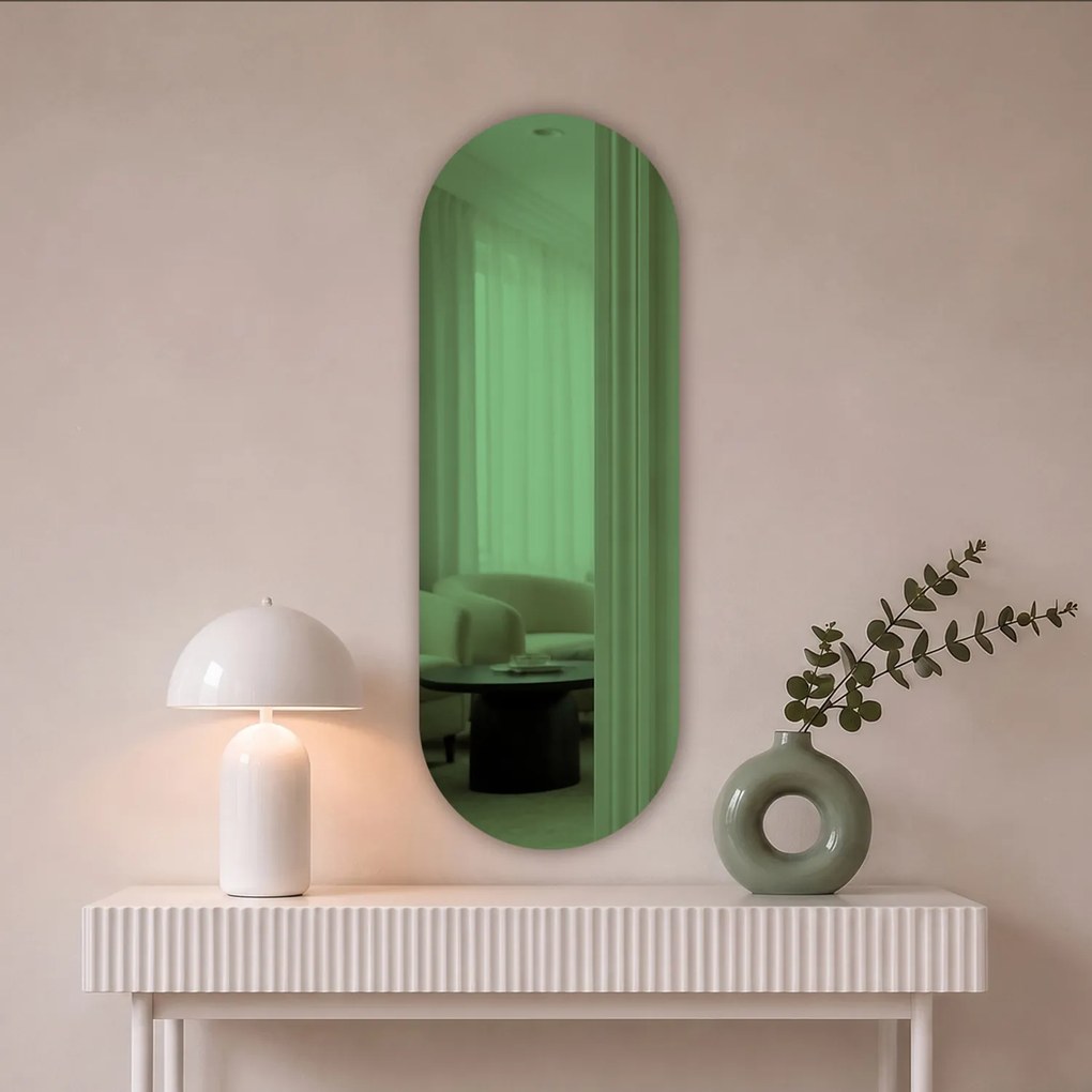 Zelené zrcadlo Base B40 25×60