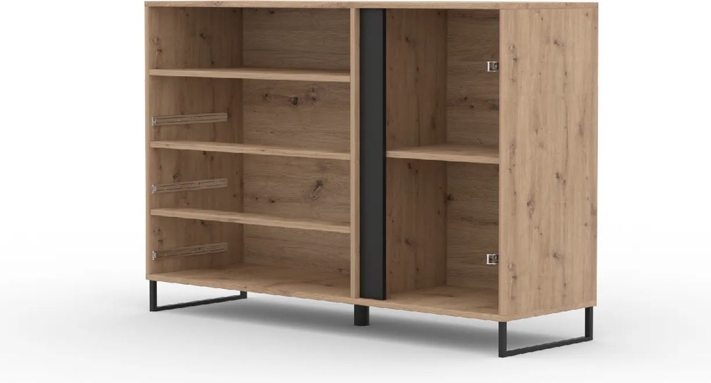ADRK Furniture Komoda s otevřenou policí ARIA CHES-ARI-130-A_B