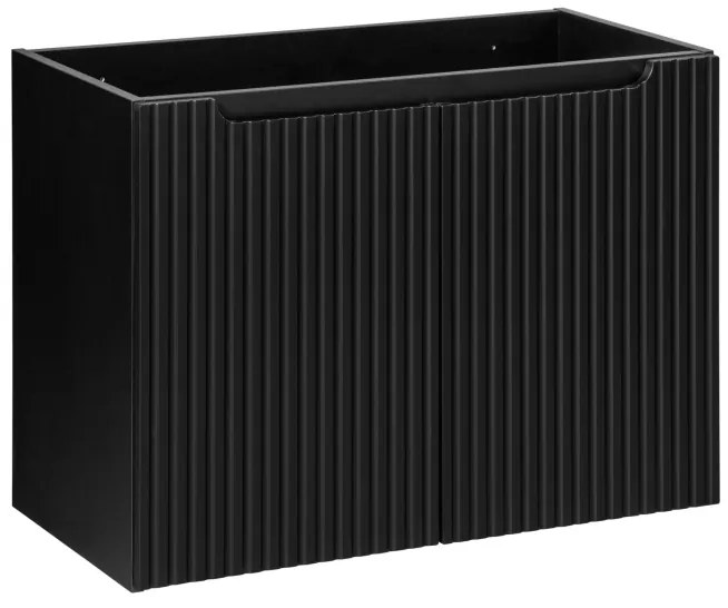 COMAD Závěsná skříňka pod umyvadlo - NOVA 82-80-2D black, šířka 80 cm, matná černá