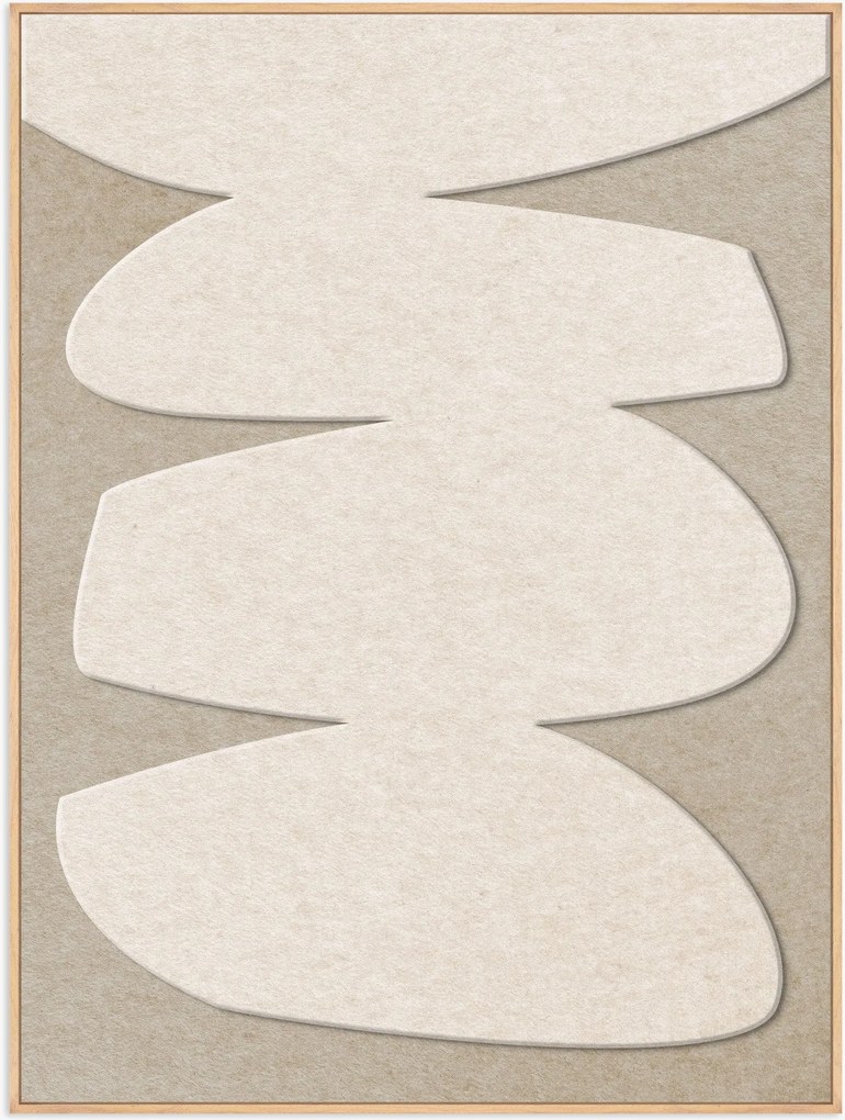 Zarámované akustické nástěnné umění Stone Balance 1