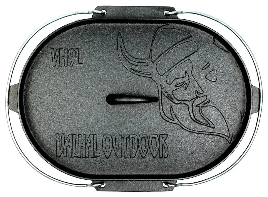 Valhal Outdoor Litinový oválný hrnec 9l