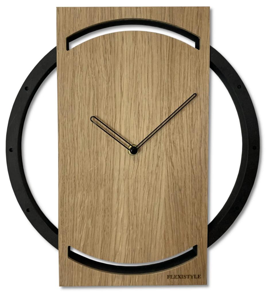 Elegantní hodiny ze dřeva WOOD OAK 2
