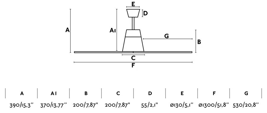 FARO TYPHOON 33489 51,8“ šedá/šedá Reverzní stropní ventilátor IP44