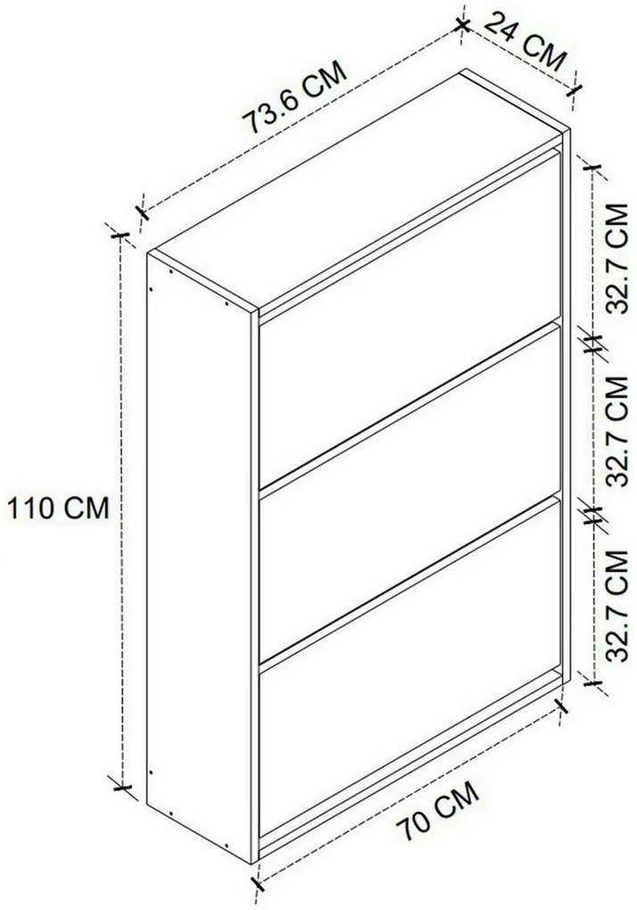 Výklopný botník MAYER barva antracit