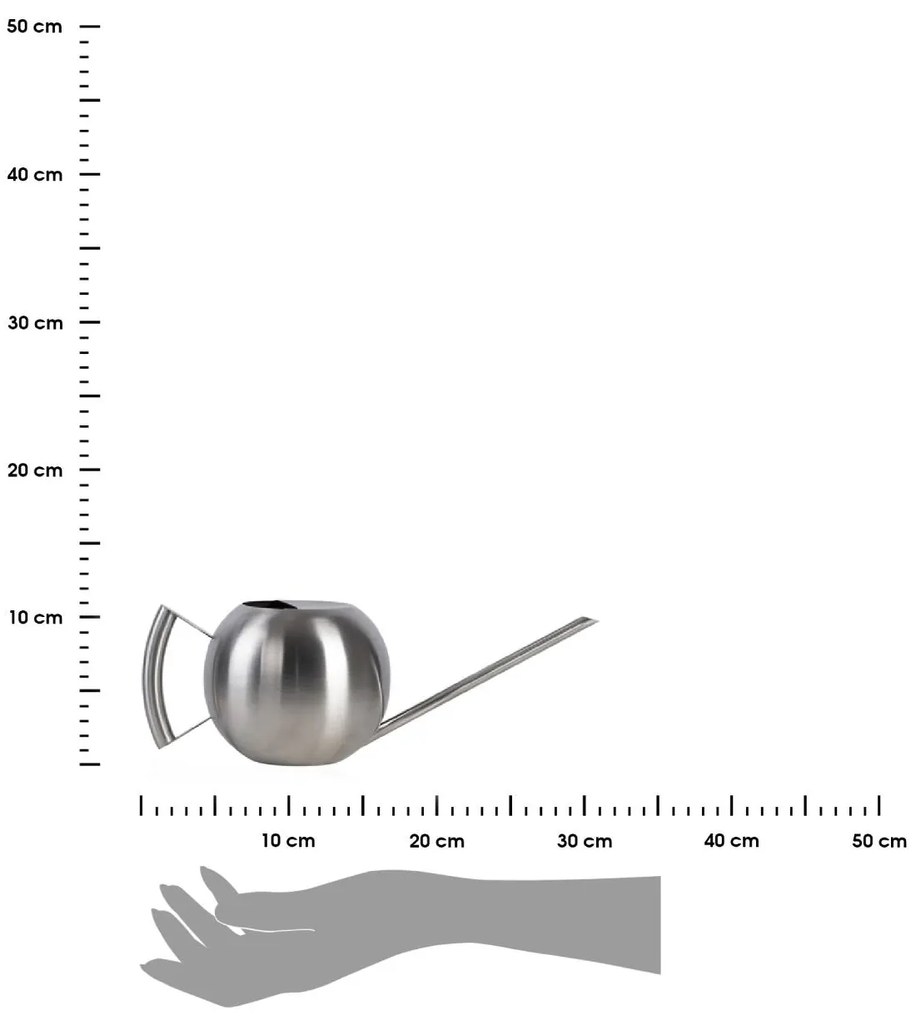 Konev na zalévání Lary, 1,25 l, stříbrná