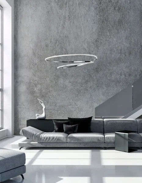 LED lustr Viareggio 56 Chrome